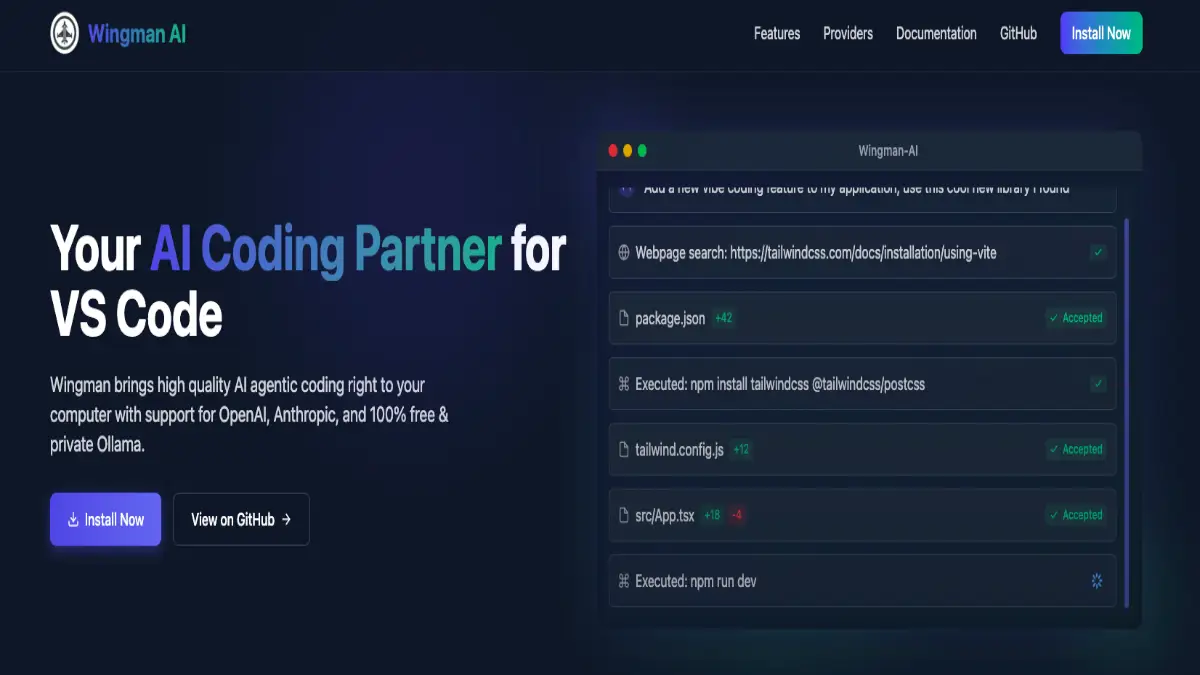 Wingman Ai Your Intelligent Coding Assistant